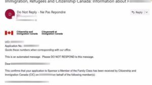 Acknowledgment of Receipt (AOR) for Spousal Sponsorship - MM Immigration